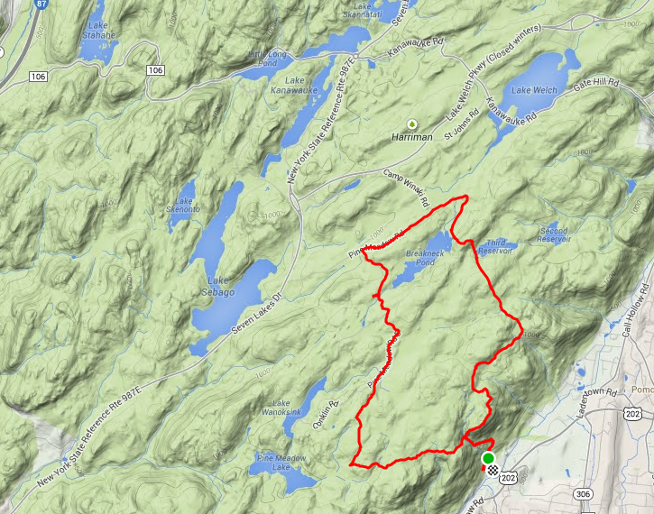 NJ/NY Hikes : Harriman: Breakneck Pond and Woods Roads Exploration