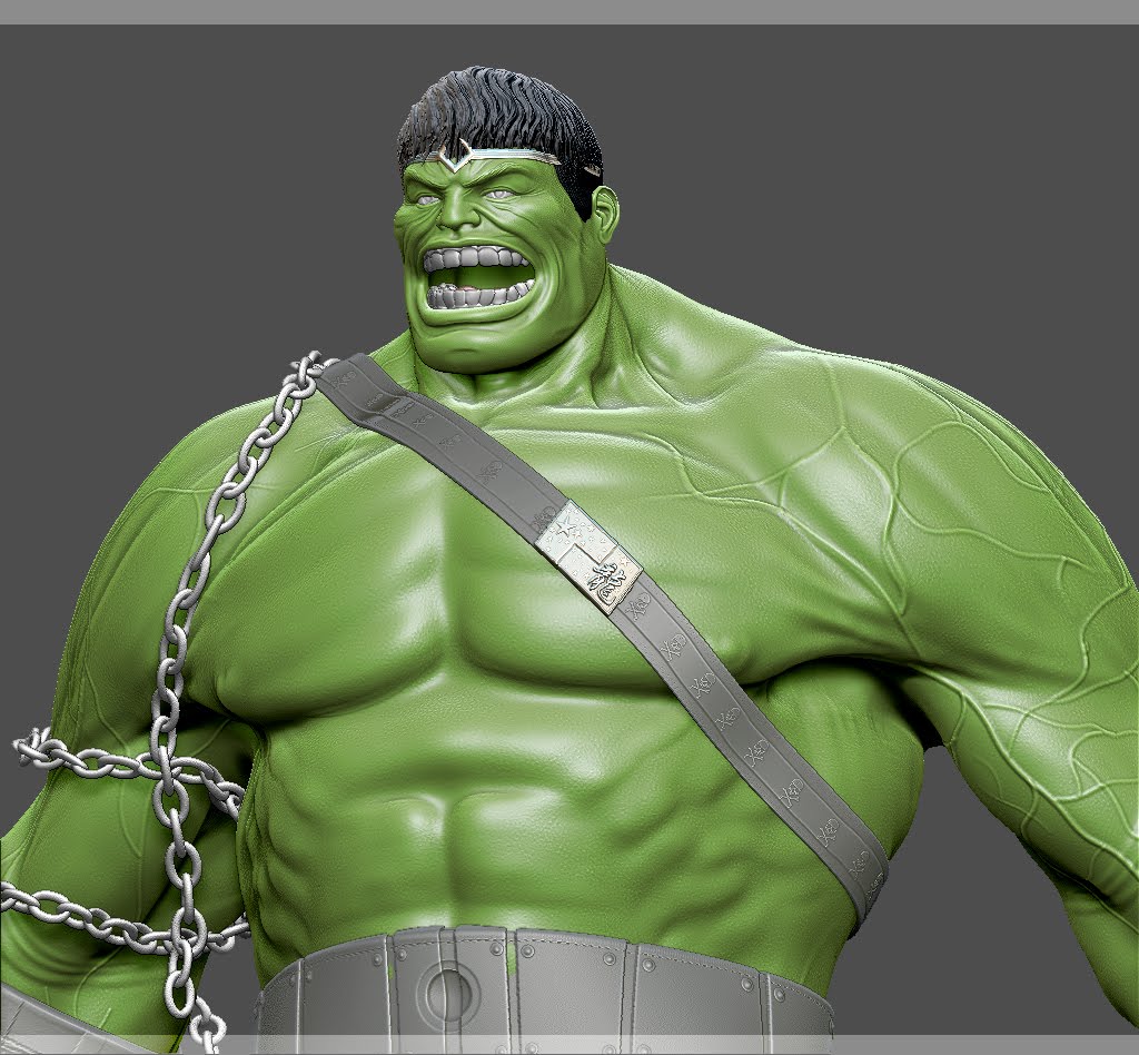 Philip3dJob: Hulk Model Zbrush Sculpting Training