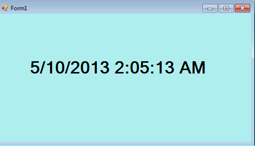 CREATE DIGITAL CLOCK IN C# ~ IT SOLUTION