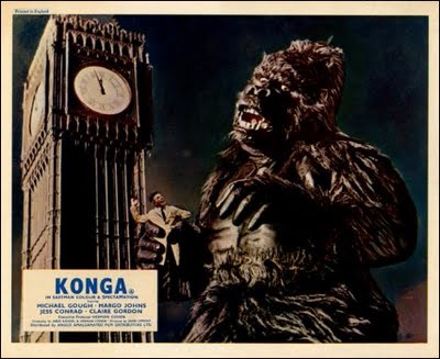 Bloody Pit of Rod: KONGA (1961) Poster Art & Lobby Cards
