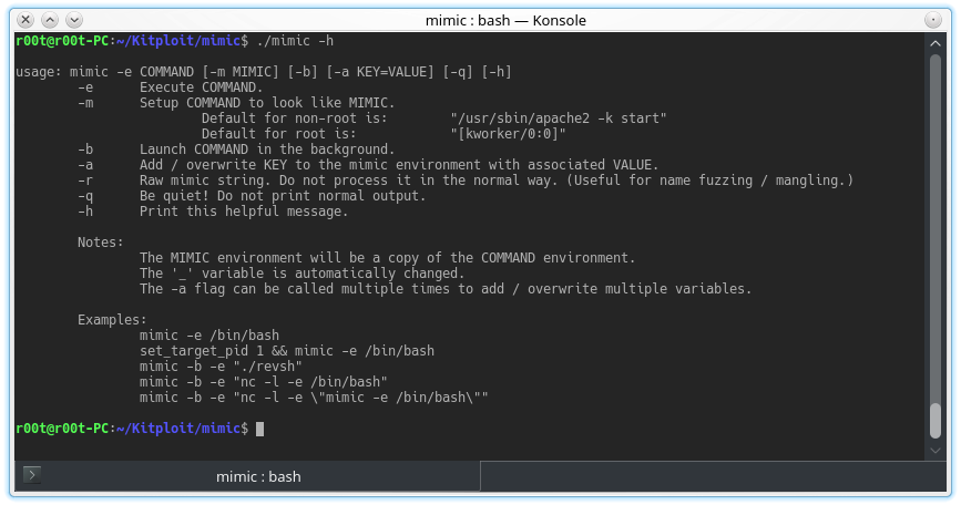 Mimic - A Tool For Covert Execution In Linux - KitPloit - PenTest Tools ...