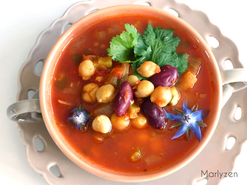 Soupe de pois chiches à la marocaine | Marlyzen, cuisine revisitée