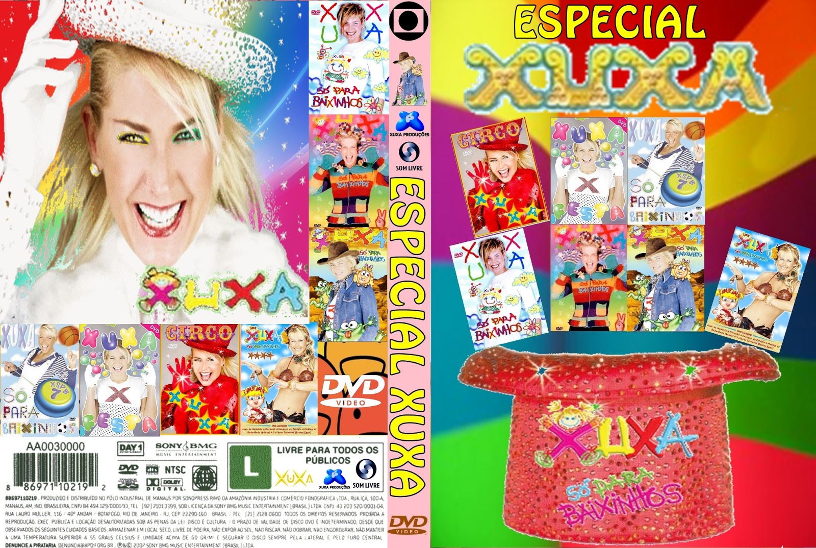 Universo Xuxa: Capas dos DVD - Xuxa Só Para Baixinhos (7 em 1)