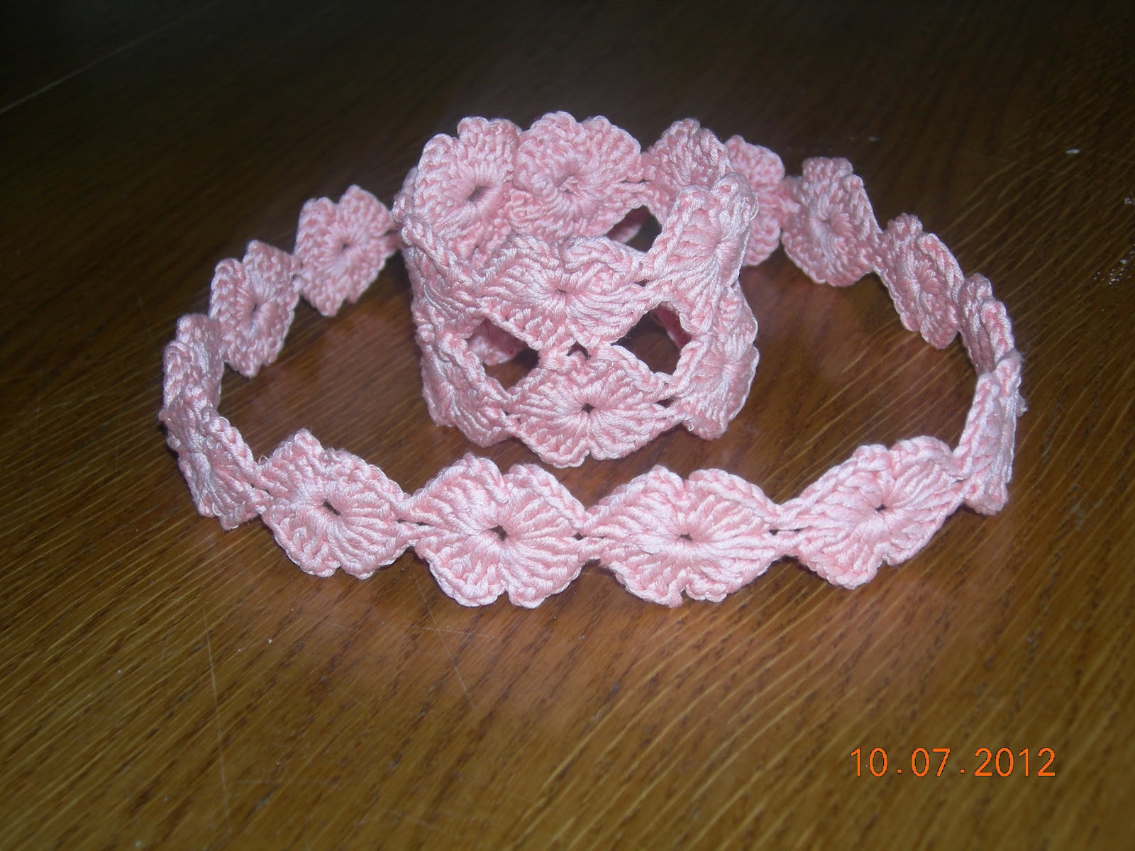 Lucru de mana by Mirela: Set bratara si colier crosetat