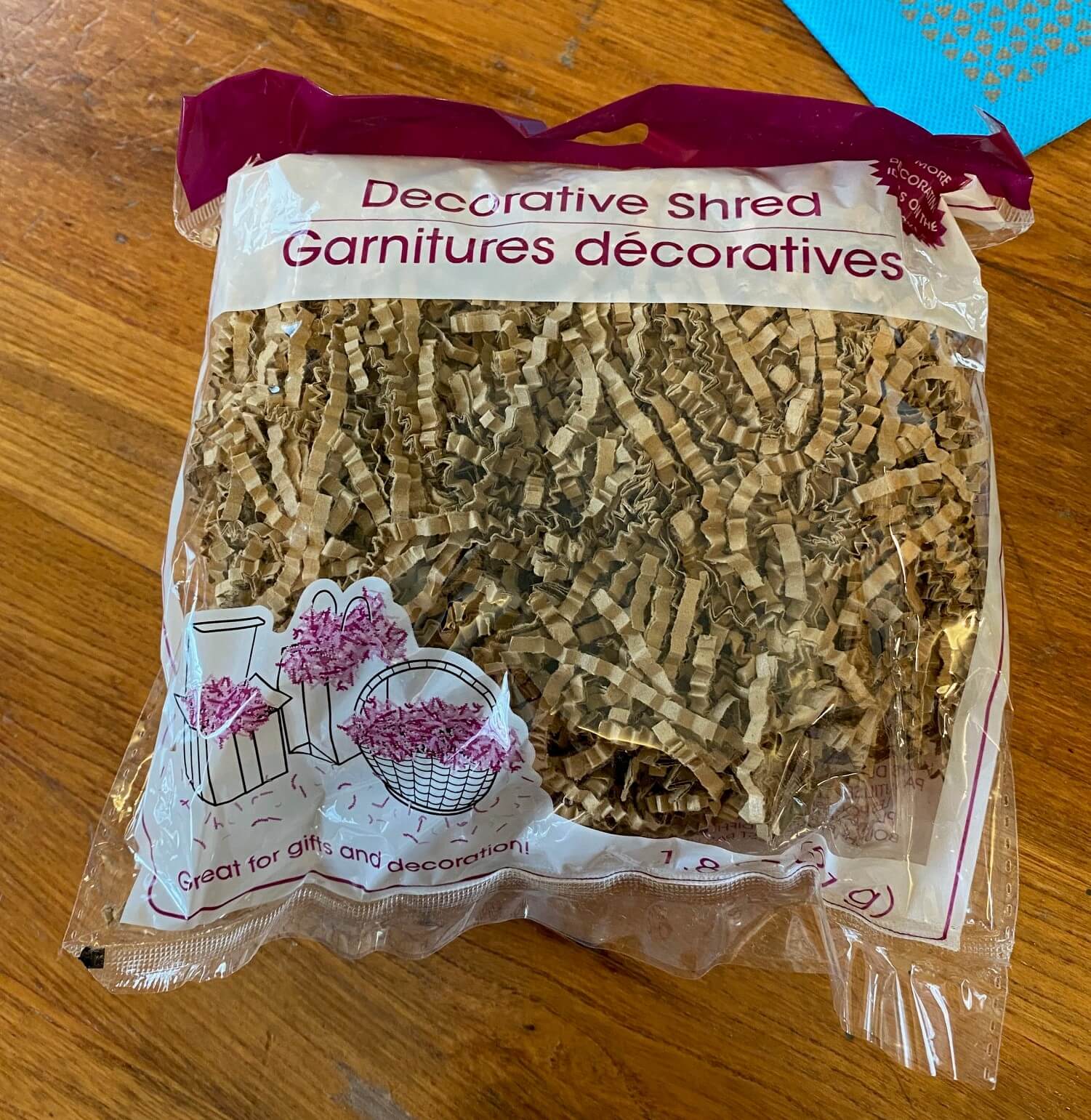 Stenciled Dollar Tree Craft Tote Decorated For Easter - Organized Clutter