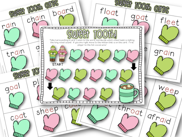 Long Vowel Team Game for Winter! - Sunny Days in Second Grade