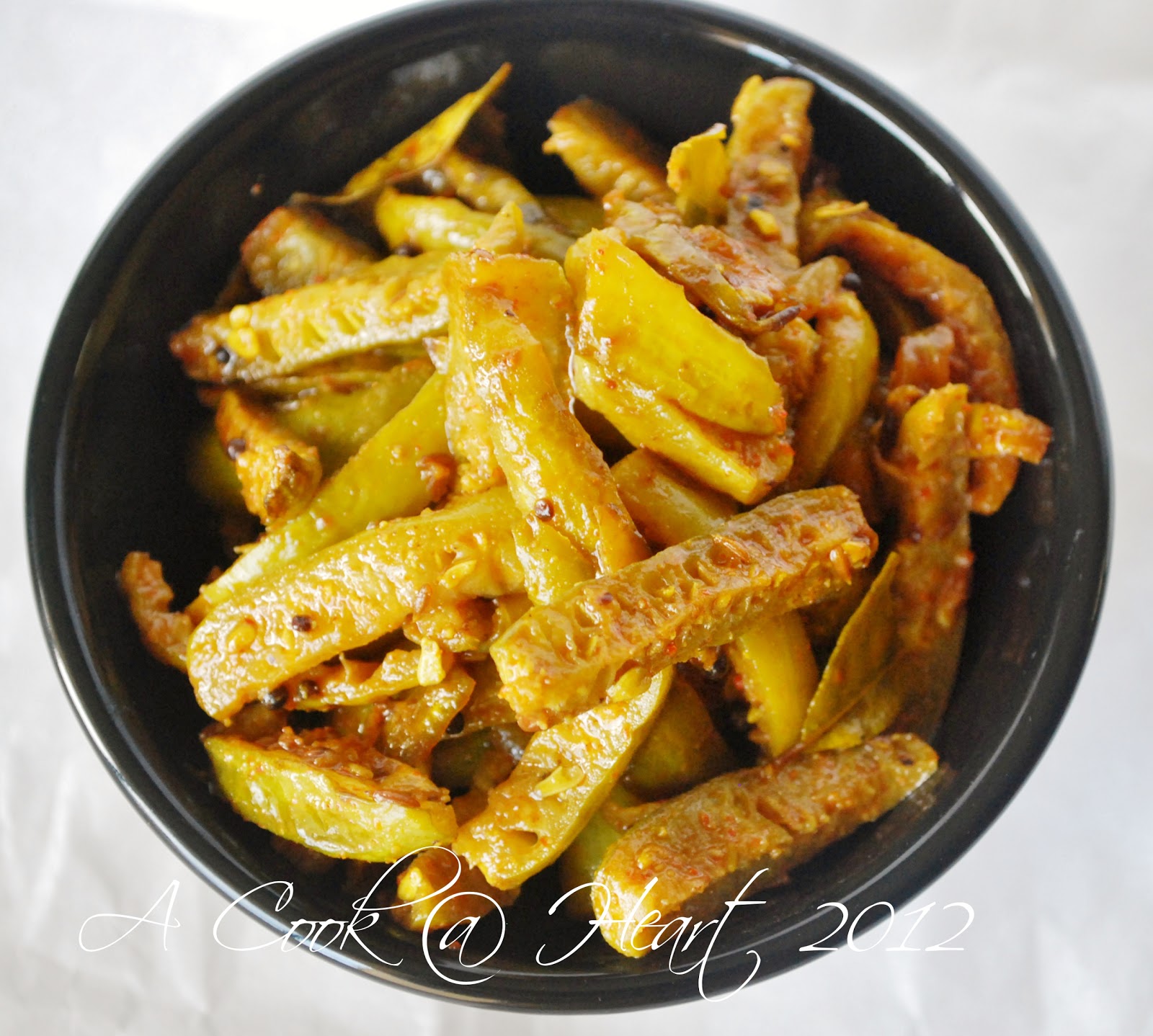 A Cook @ Heart: Tondli Bhaji (Ivy Gourd Stir- Fry) - As simple as it gets.
