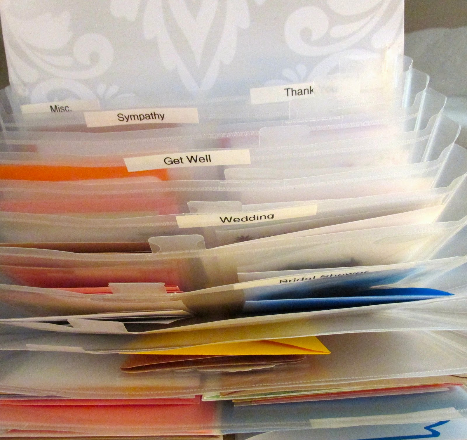 Trina's Day: ~ Greeting Card Organization