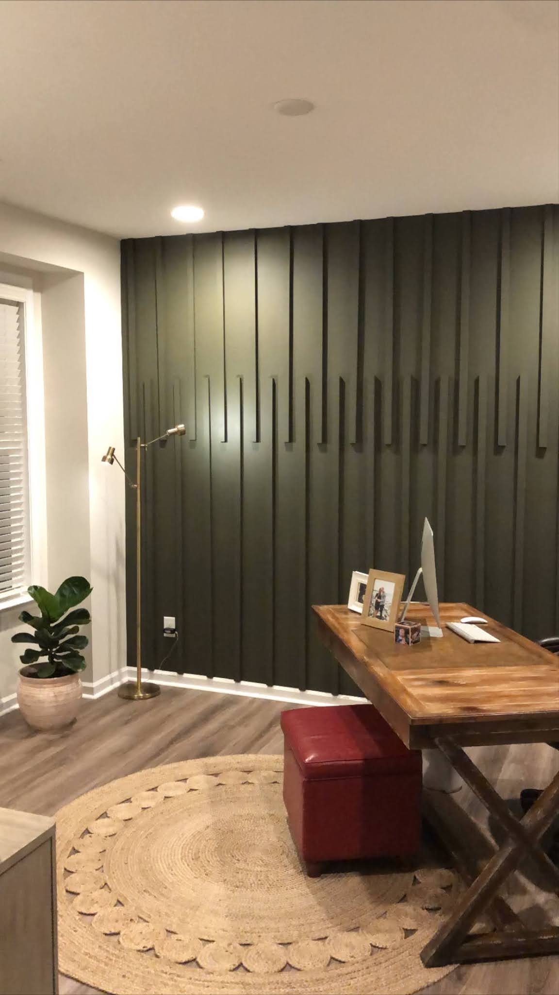DIY: Board and Batten Linear Office Wall