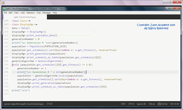 Prototype Project: Class Scheduling w/ Genetic Algorithms and Python