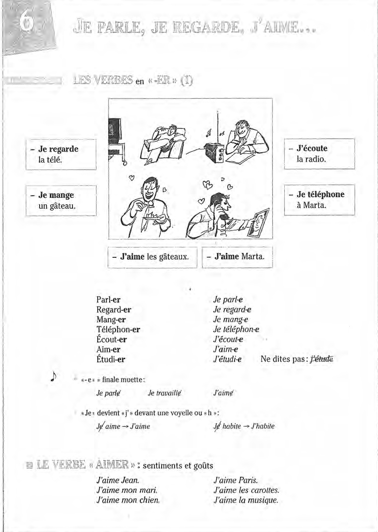 Le Cahier de Français: VERBES EN "-ER"