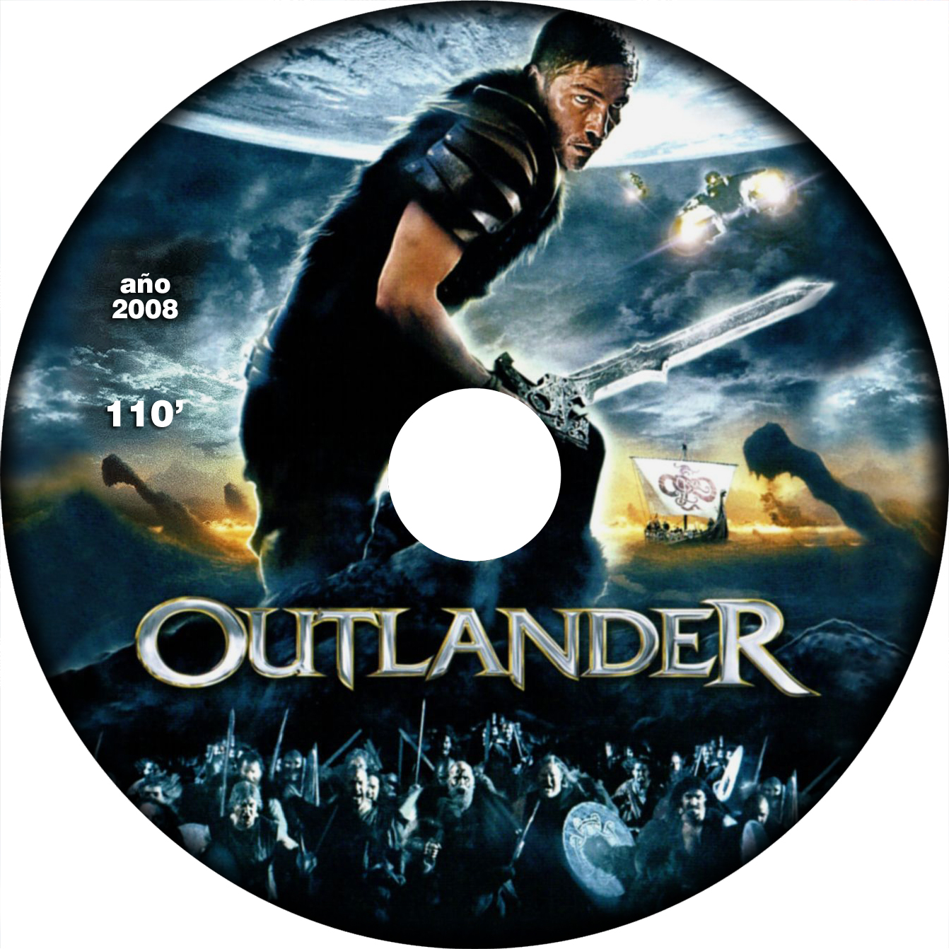 Caratulas de películas DVD para cajas CD: Outlander - [2008]