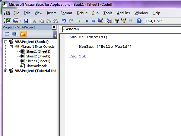 Excel Macros - Hello World - Excel, the wise way