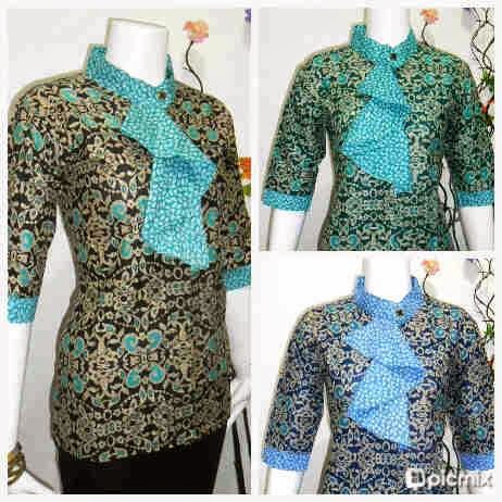 Seragam Baju Batik Wanita Model Blus Dasi Terbaru ~ Busana Baju Batik ...