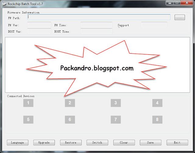 شرح برنامج RockChip Batch Tool لتفليش الأجهزة RockChip - انتقل الى الموقع packandro.com