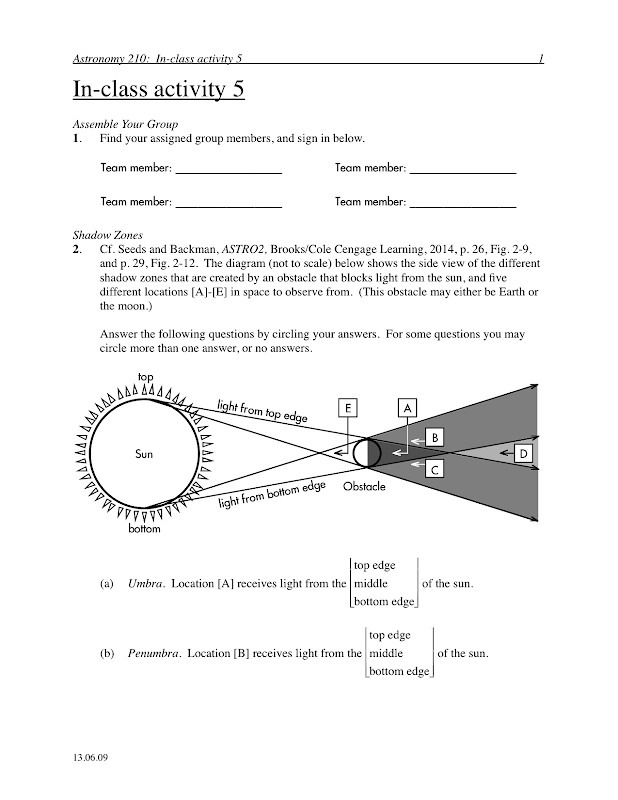 P-dog's blog: boring but important: Astronomy in-class activity: eclipses
