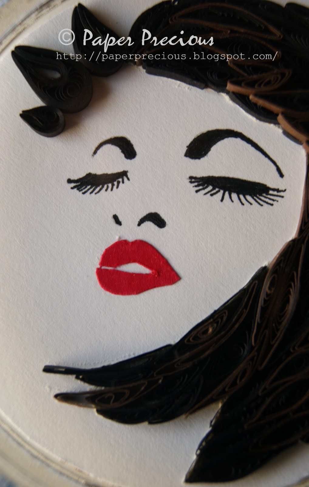 Paper Precious: Quilled Lady Coaster