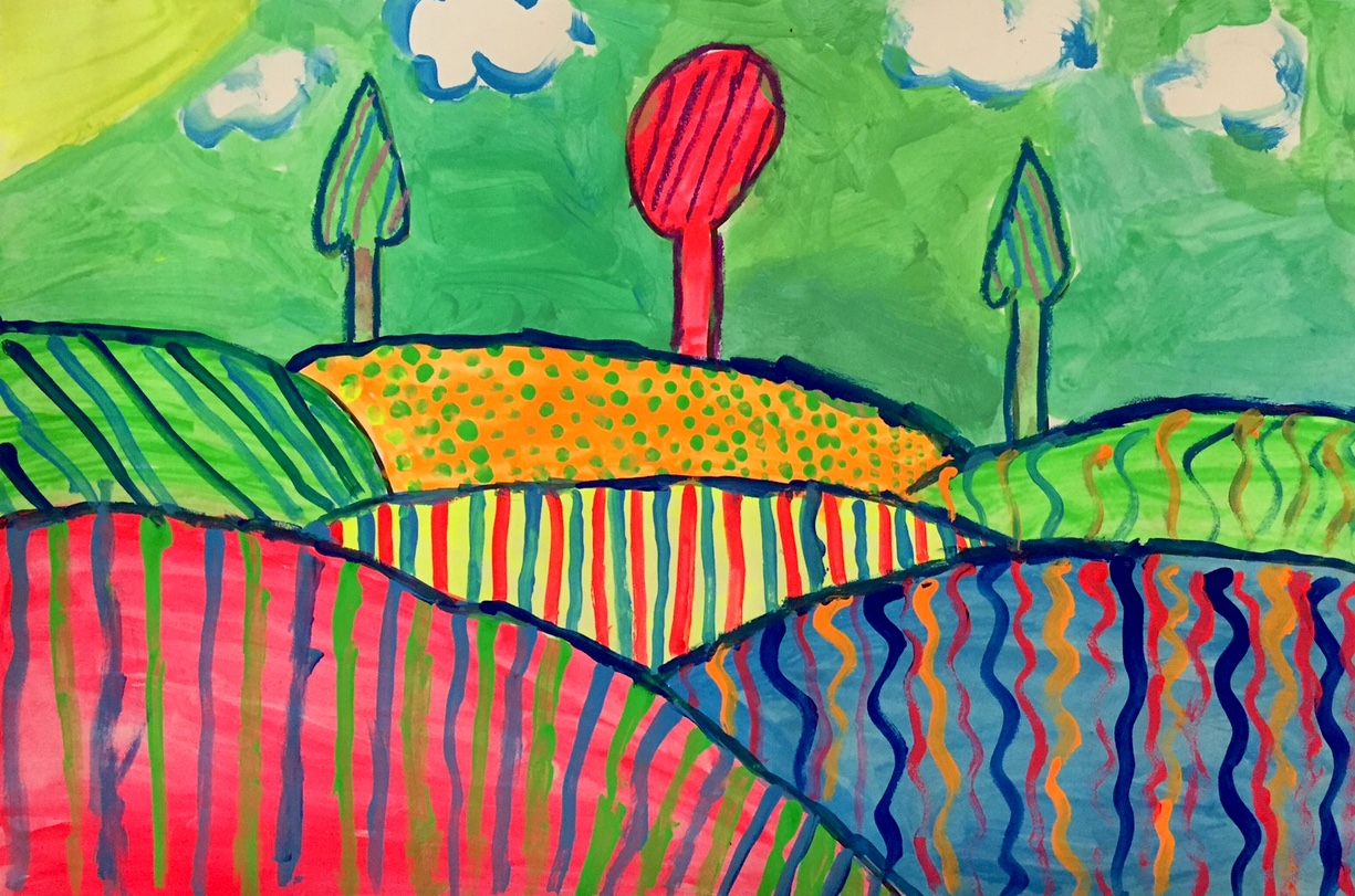 Ms. Curry's Art Room : 2nd grade landscapes