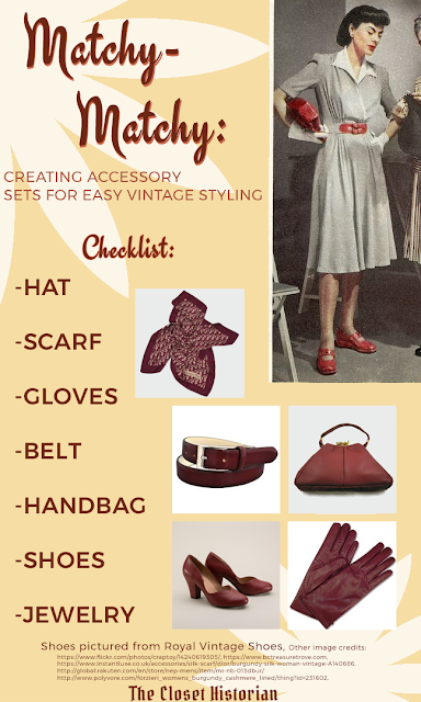 The Closet Historian: Matchy-Matchy: Creating Accessory Sets for Easy ...
