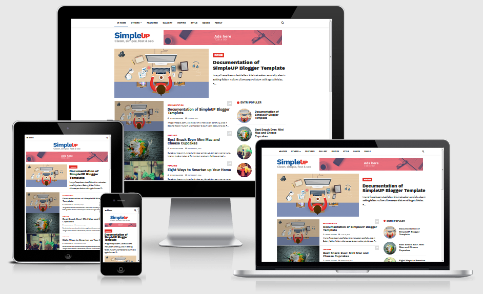 Simple UP Template Blogger - Sang Template