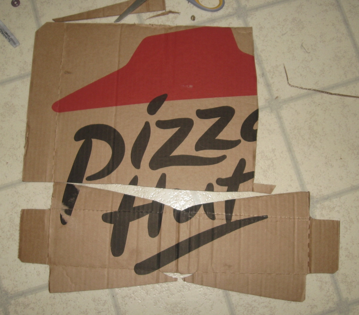 wouldn't you like to know?: duct tape and a pizza box