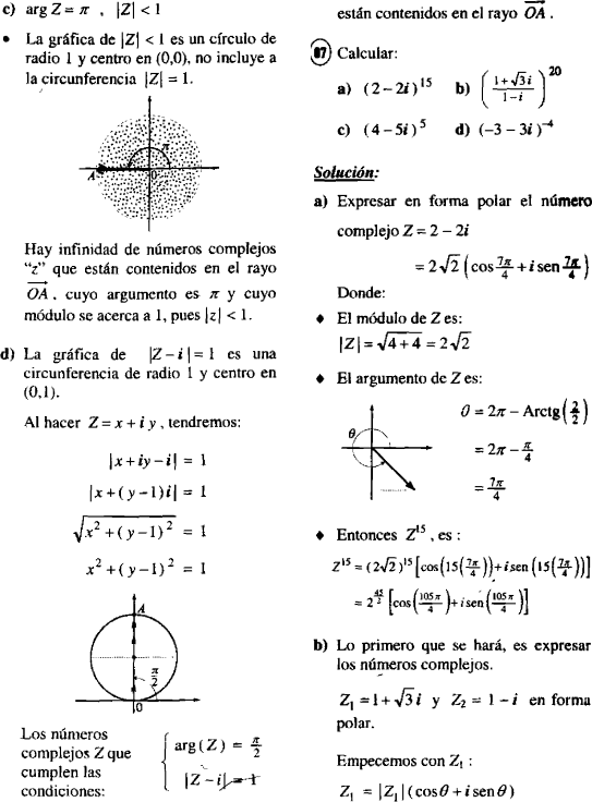 NÚMEROS COMPLEJOS EJERCICIOS Y PROBLEMAS RESUELTOS DE MATEMATICAS DE ...