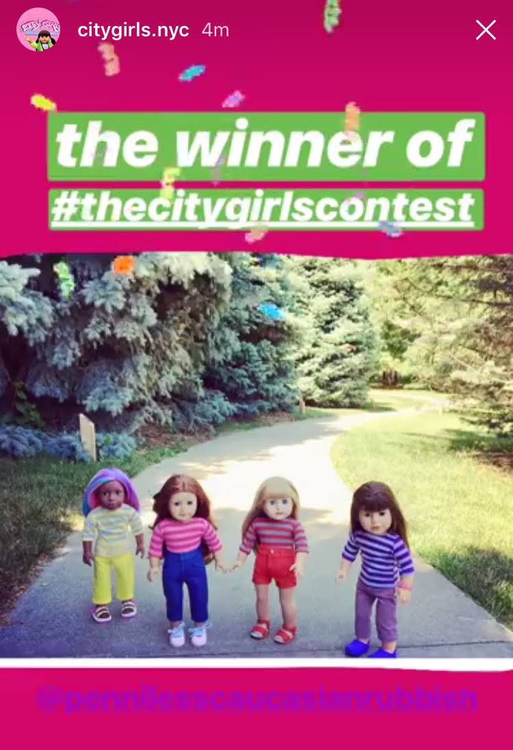 PennilessCaucasianRubbish American Doll Adventures: I Won City Girls ...
