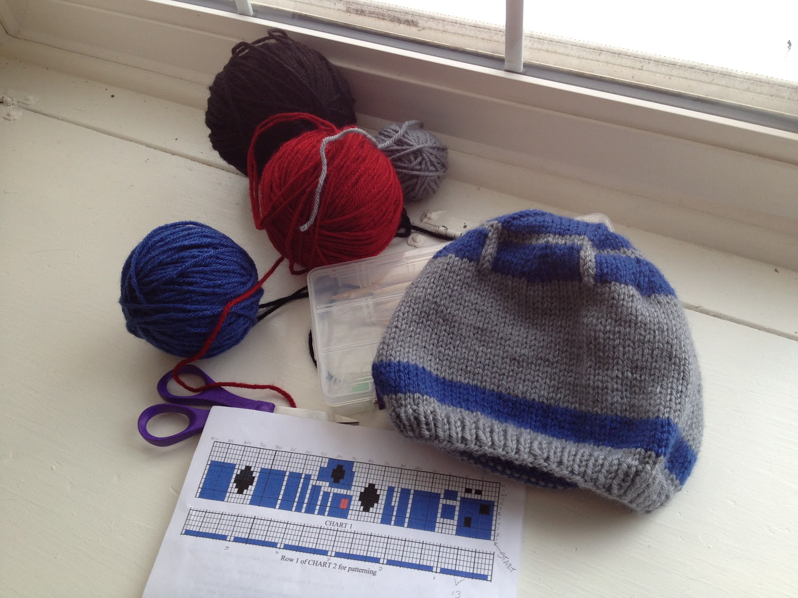Simmering Stitches: Star Wars - R2-D2 Hat
