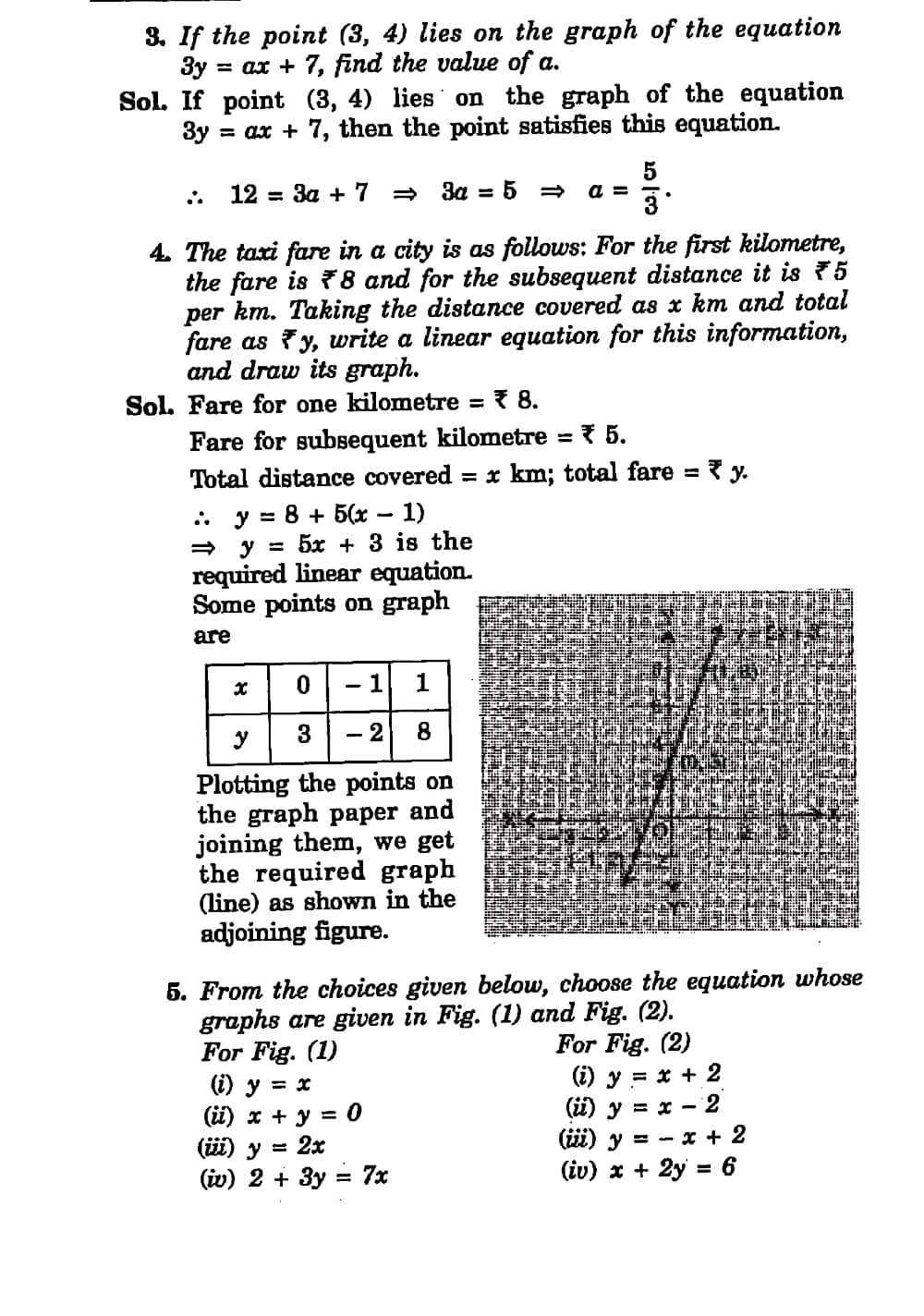 Linear equations in two variables class 9 math - Studypur