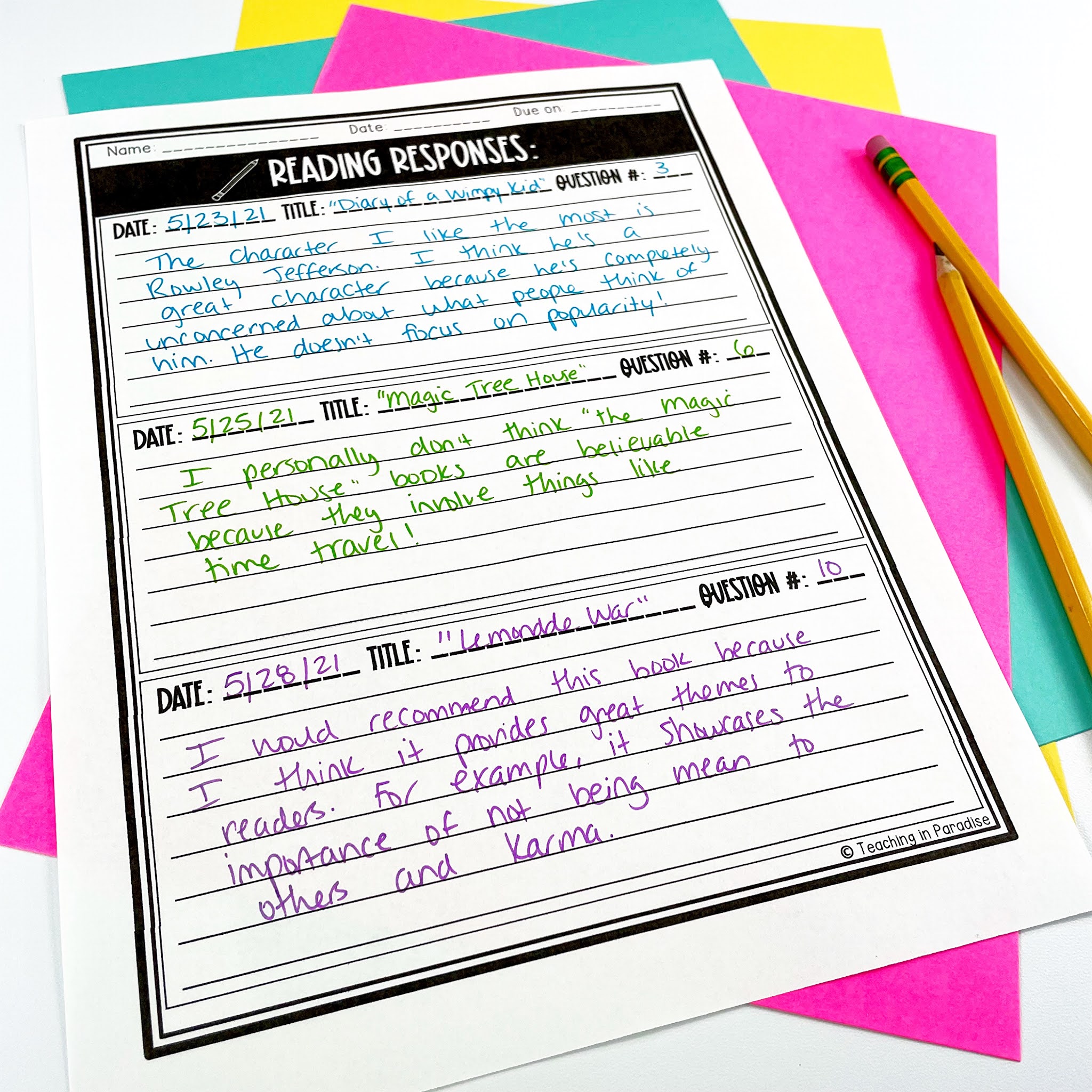 Teaching in Paradise: Weekly Homework Routine in my 3rd Grade Classroom