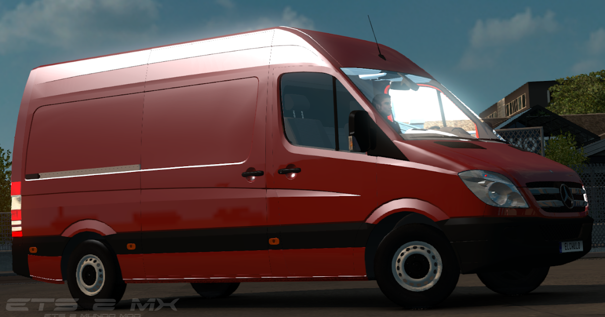 (Auto ETS 2) Mercedes-Benz Sprinter - ETS 2 Mundo Mod
