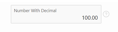 Plug In: Number Field with Decimal