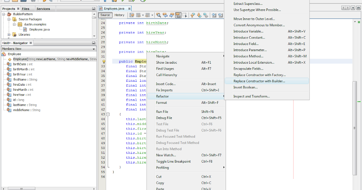 Inspired by Actual Events: NetBeans 7.2: Refactoring Parameterized ...