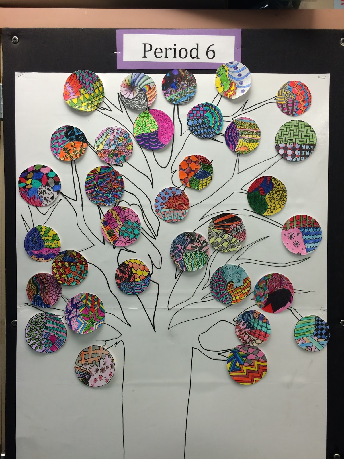 Mrs. Wille's Art Room: 6th grade class trees