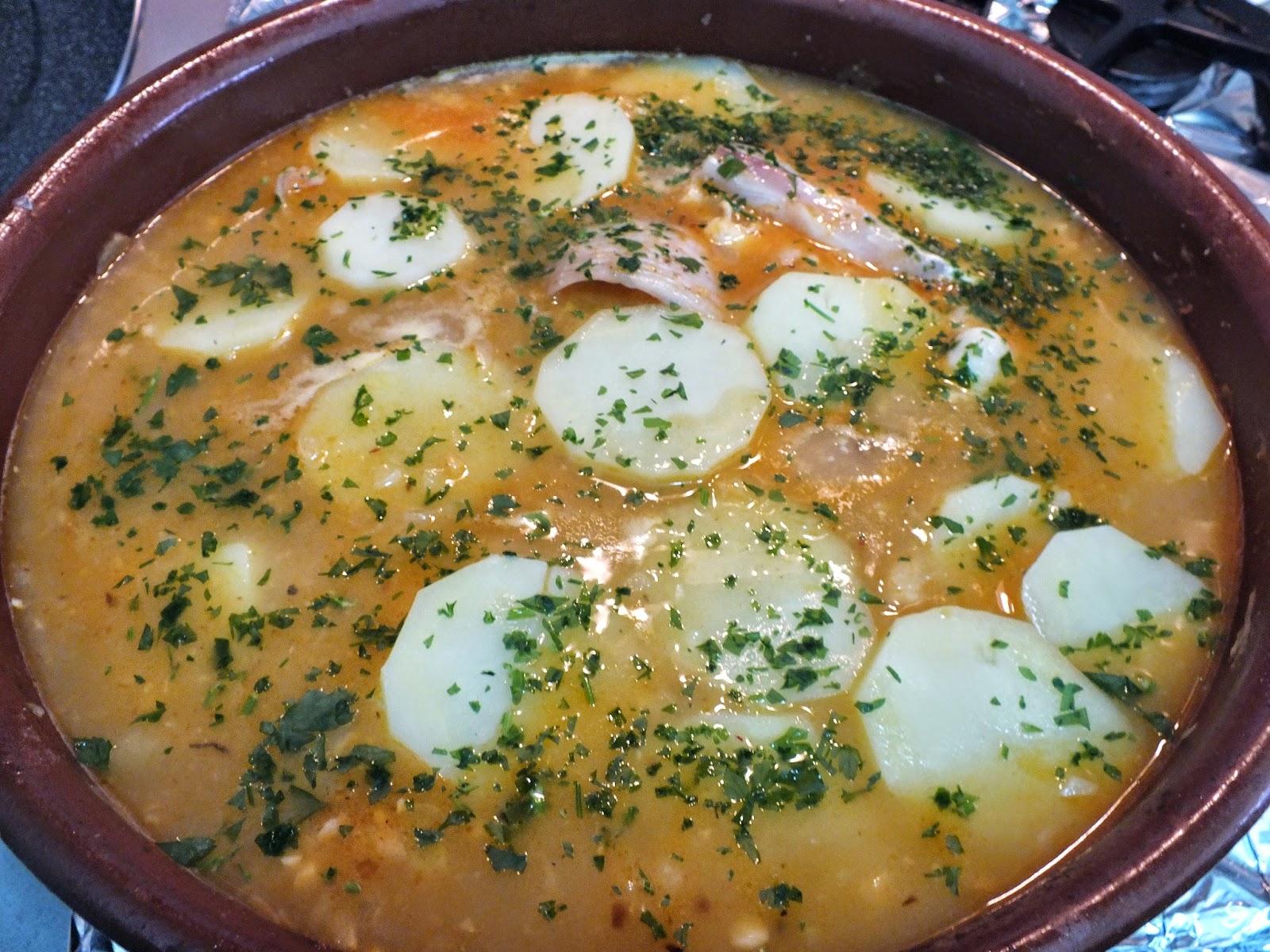 Escuela de cocina Pako Amor: PEZ RAYA EN ADOBO CON GUISO DE SALSA DE ...