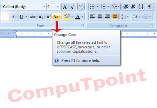 CompuTPoint: Change case tool in Ms Word