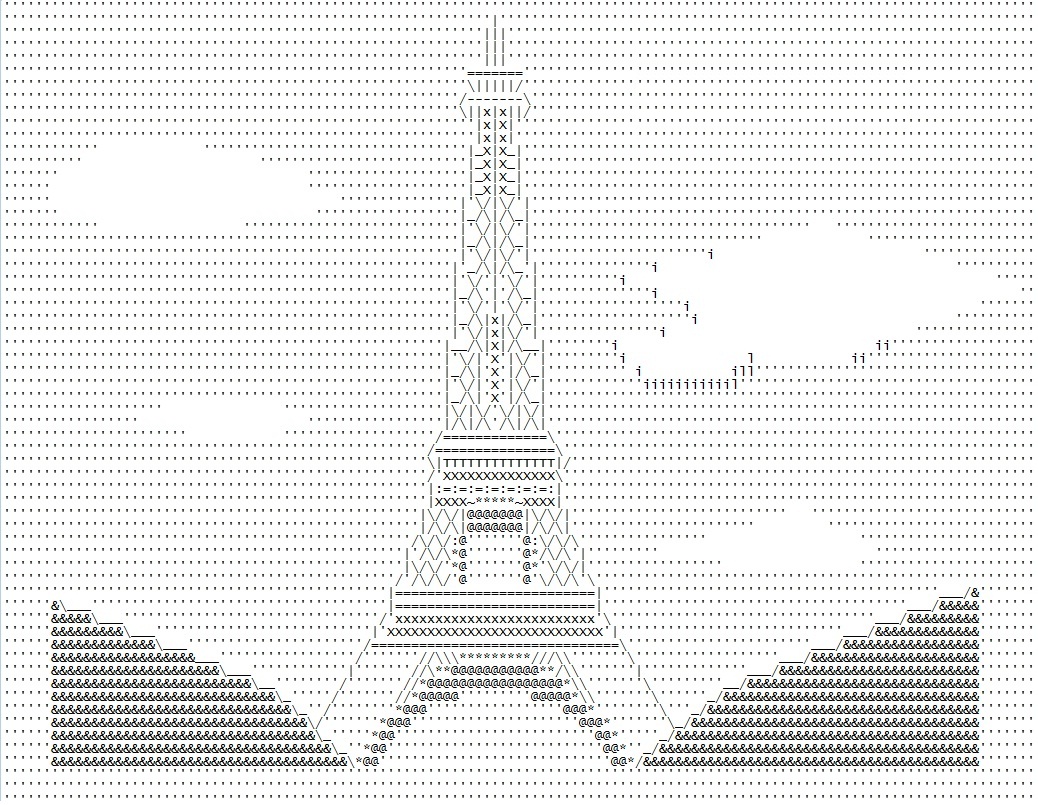 XmnQuintero.IM: ASCII Art- Eiffel Tower II