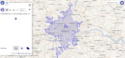 Maps Mania: The Commuting Time Map