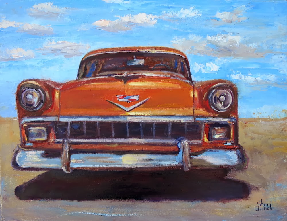 Sheri Jones Daily Painting Journal: 56 Chevy, Contemporary Classic Car ...