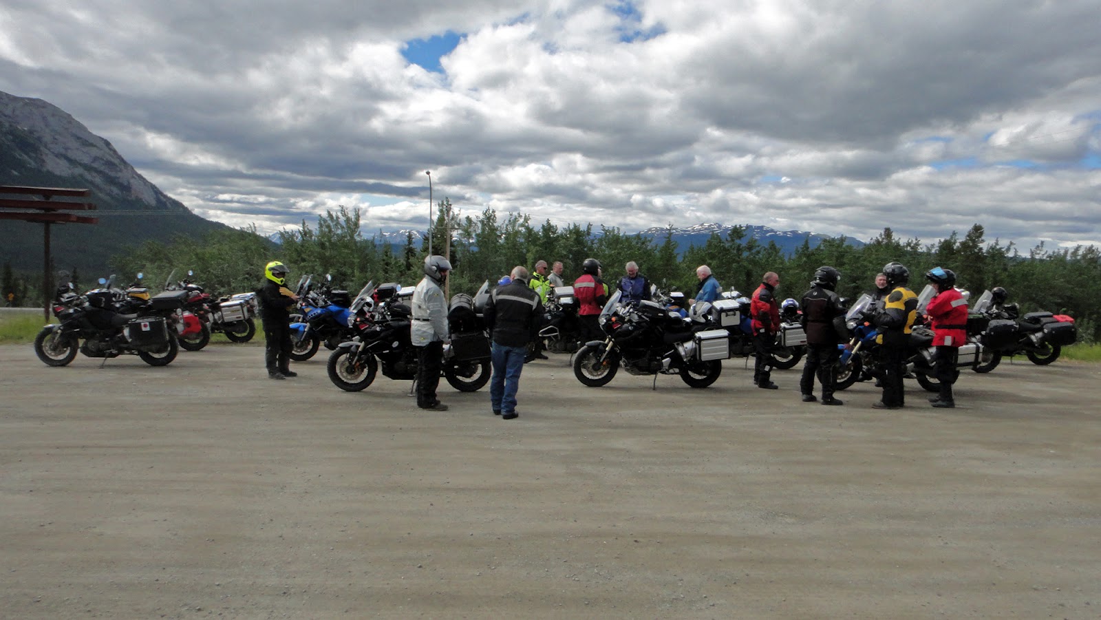 Riding the USA: Day 11 - Atlin, BC - First ride with the group