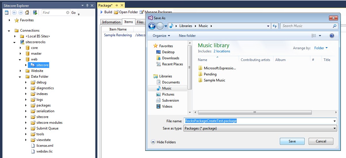 Explore Sitecore: Creating Package using Sitecore Rocks Explore Sitecore: Creating Package using Sitecore Rocks