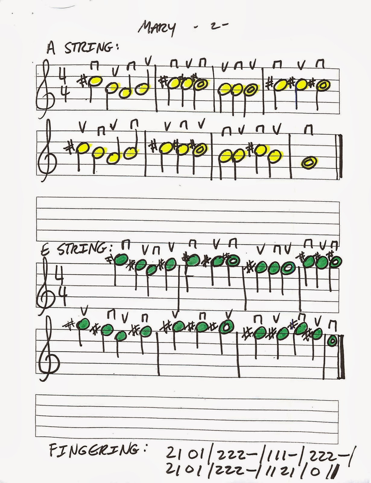 Miss Jacobson's Music: VIOLIN NOTE READING SONGS PLAYED ON ONE STRING