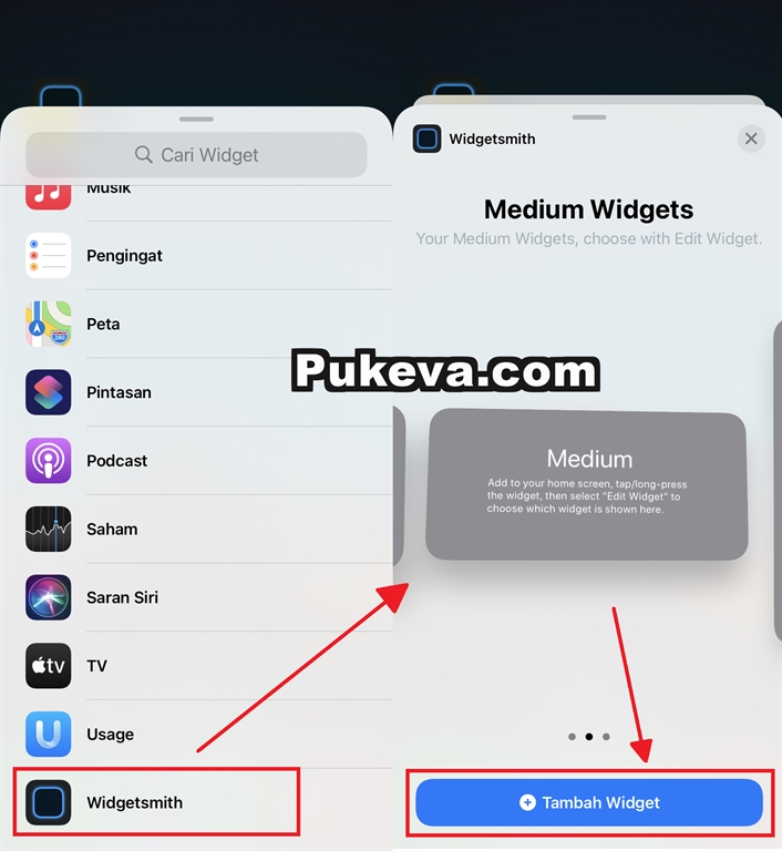 Cara Membuat Beragam Widget dengan Widgetsmith di iPhone iOS 14 | PUKEVA