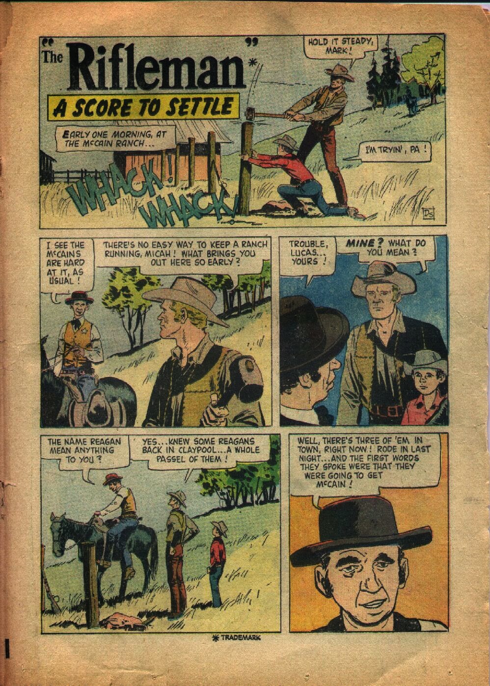 Saved From The Paper Drive: Comic Book Short Story~The Rifleman "A ...