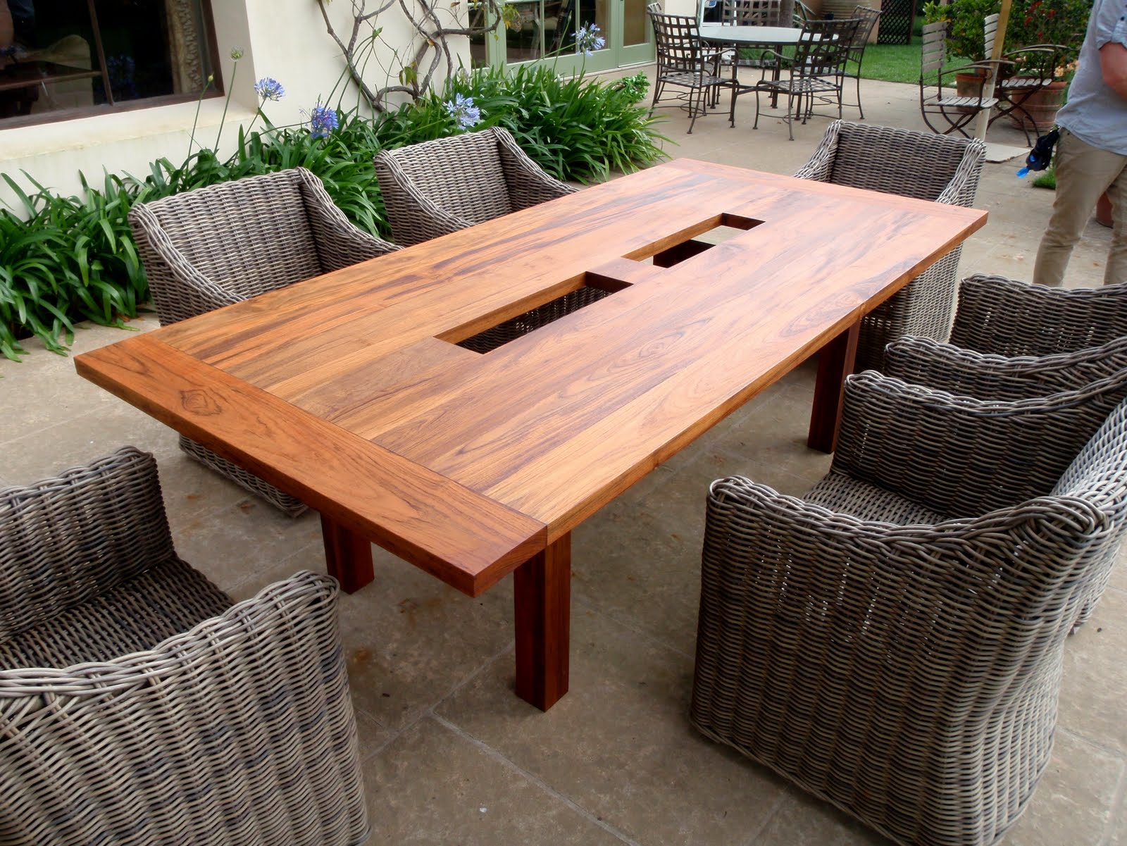 As The Saw Blade Turns: Taking The Party Outside With A Beautiful Teak ...