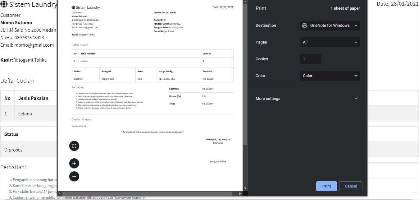 Aplikasi Managemen Laundry Berbasis Web - Source Code - BelajarwithIB