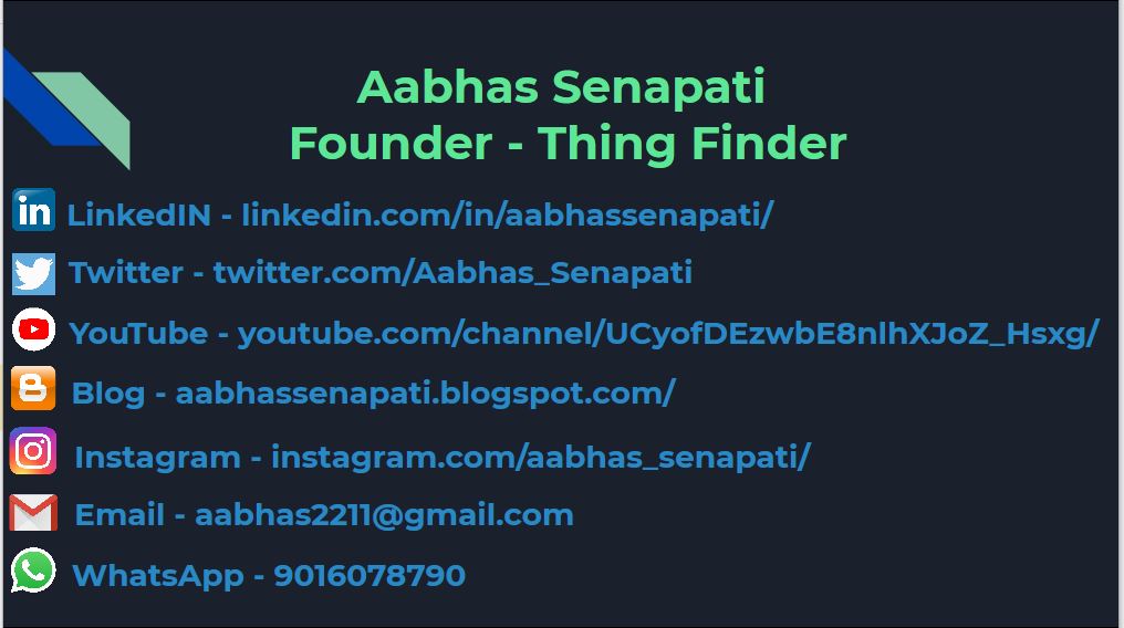 About Me - Aabhas Senapati