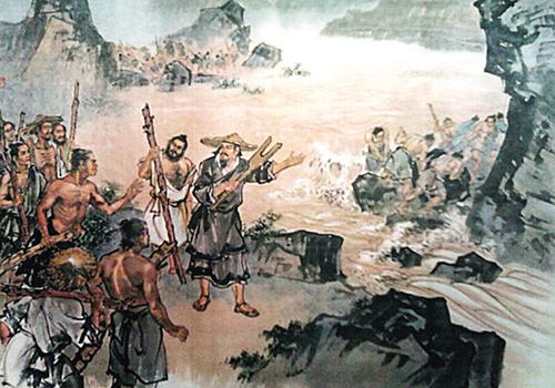 King yu combating the flood ~ Historical China-History timeline of Chinese