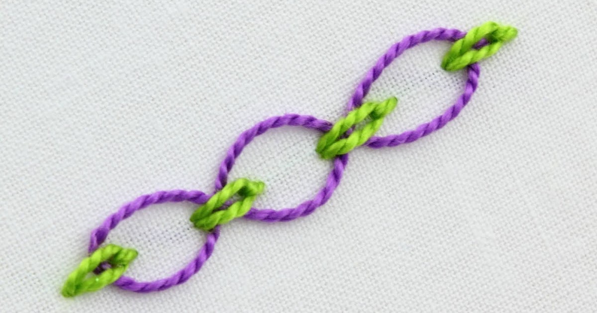 big B: Threaded Chain Stitch