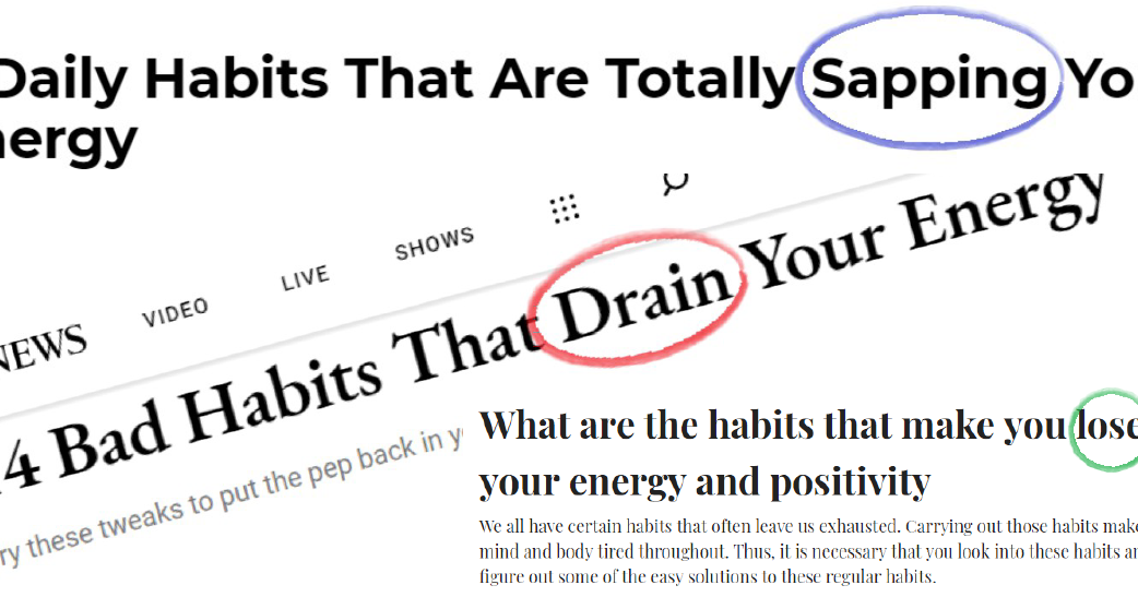 ON CLOUD NINE: COMPLETELY SAPPING YOUR ENERGY